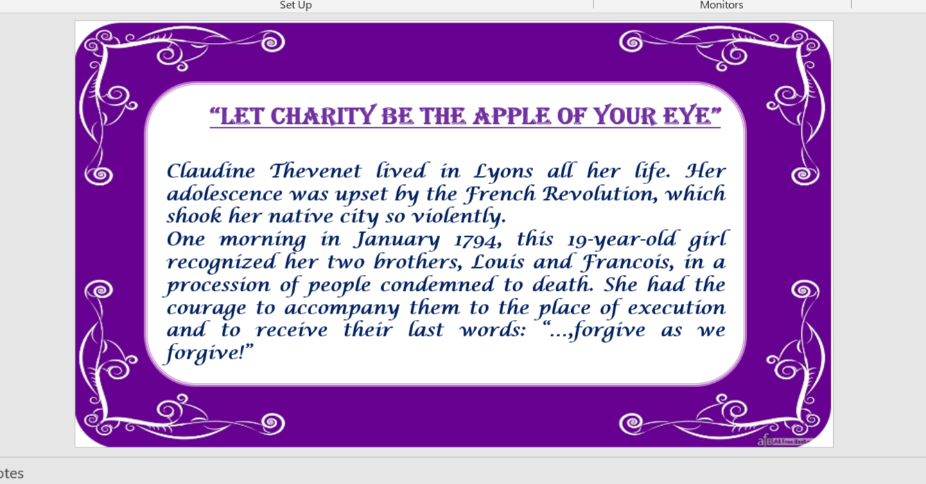 NOVENA TO ST. CLAUDINE THEVENET – St. Joseph High School