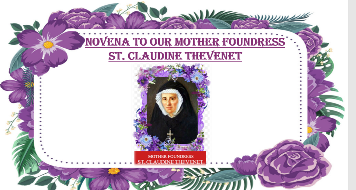 NOVENA TO ST. CLAUDINE THEVENET – St. Jospeh High School