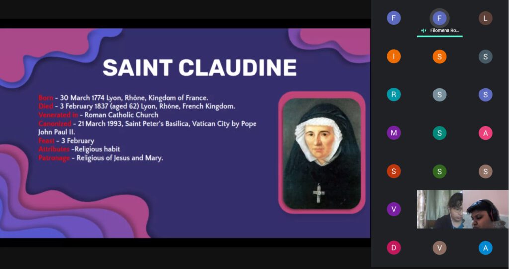 NOVENA TO ST. CLAUDINE THEVENET – St. Joseph High School