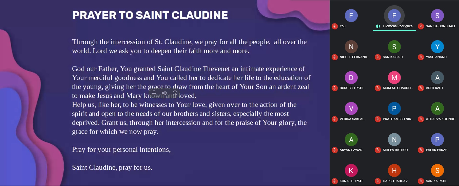 NOVENA TO ST. CLAUDINE THEVENET – St. Joseph High School